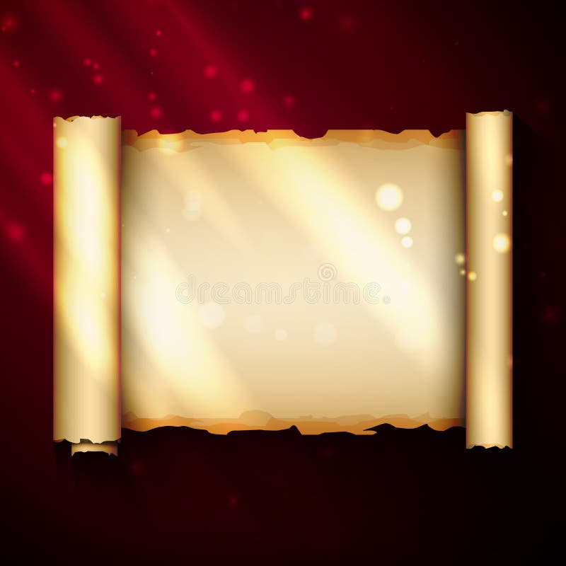 Magic scroll stock vector. Illustration of medieval, graphic - 52286240