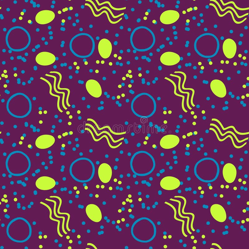 Magic Sea Life Creative Pattern Stock Vector - Illustration of ...