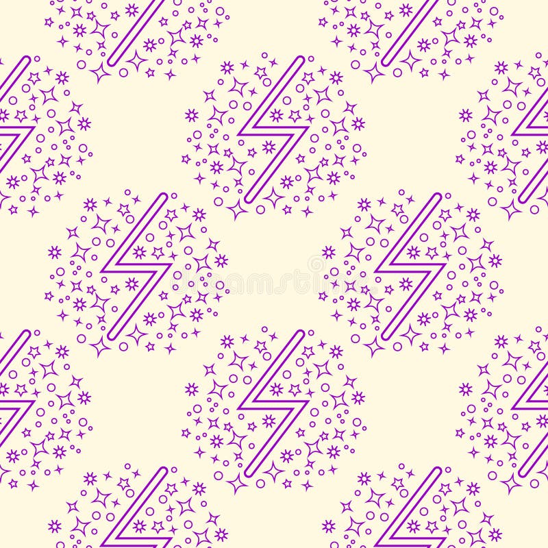 Magic Seamless Pattern with Constellations, Sun, Moon, Magic Eyes ...