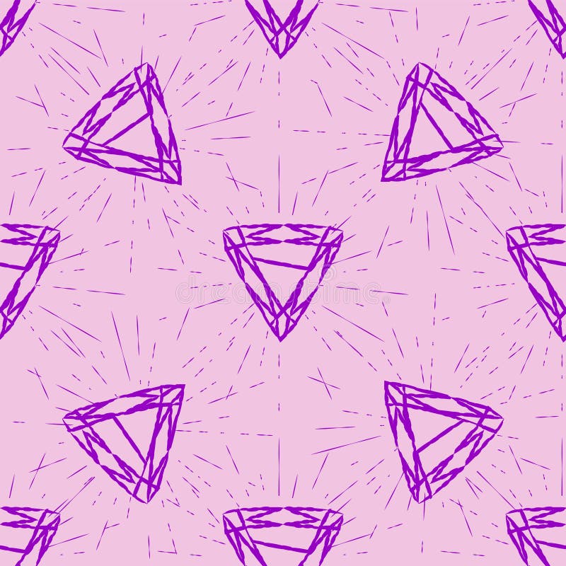 Magic Seamless Pattern with Constellations, Sun, Moon, Magic Eyes ...