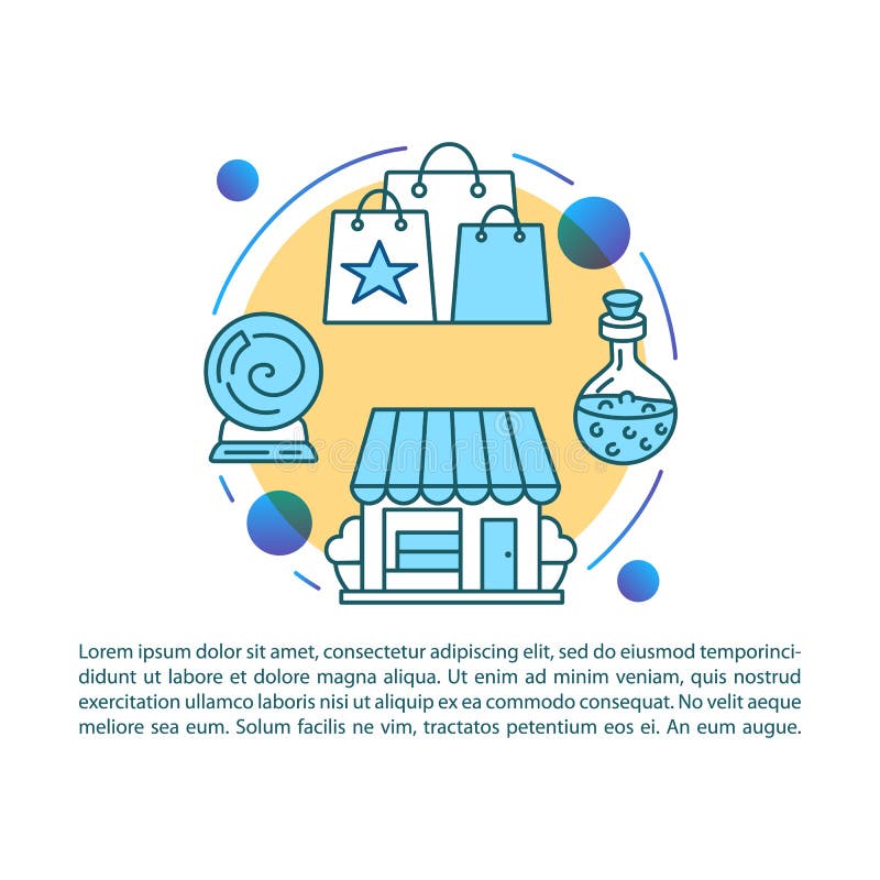 Magic Shop Poster Template Layout. Esoteric Store Goods Stock Vector ...