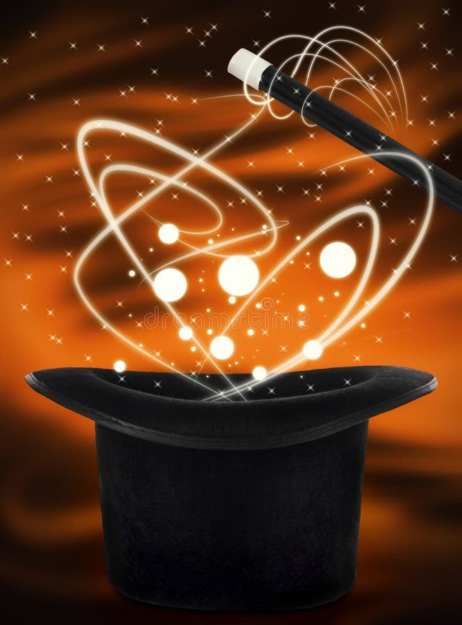 Magic show stock vector. Illustration of headwear, illustration - 8020964