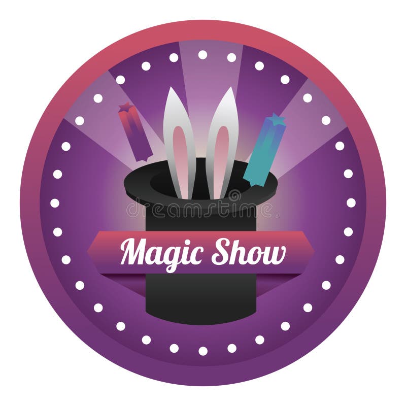 Magic Show Label. Vector Illustration Decorative Background Design ...