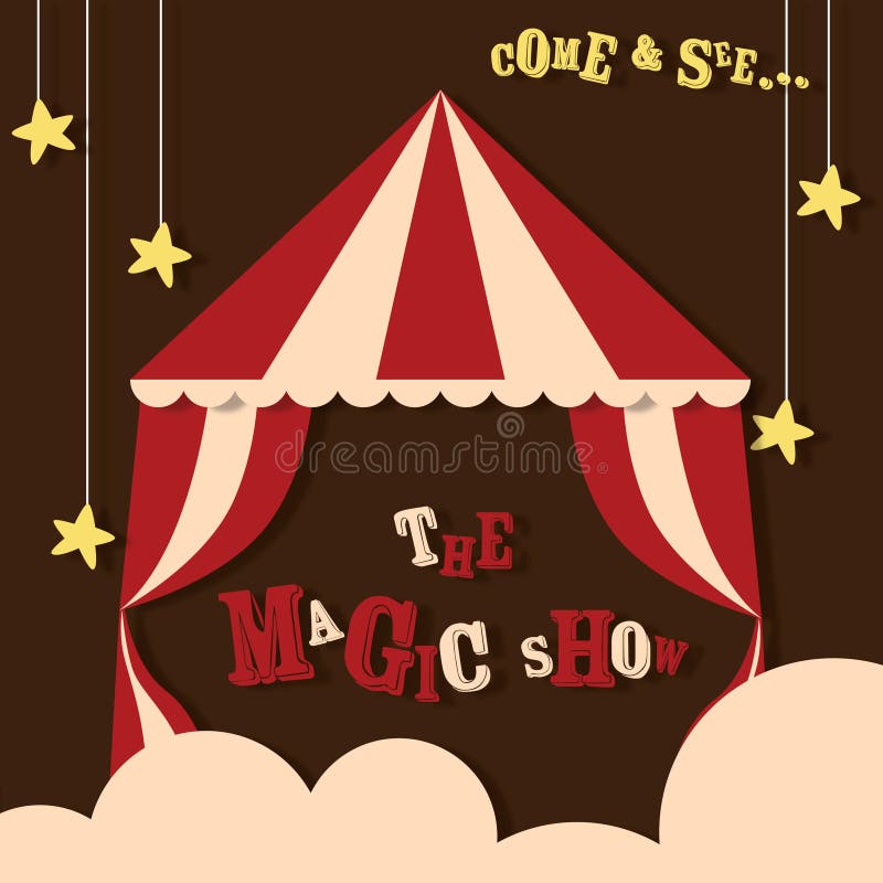Magic Show. Vector Illustration Decorative Design Stock Vector ...