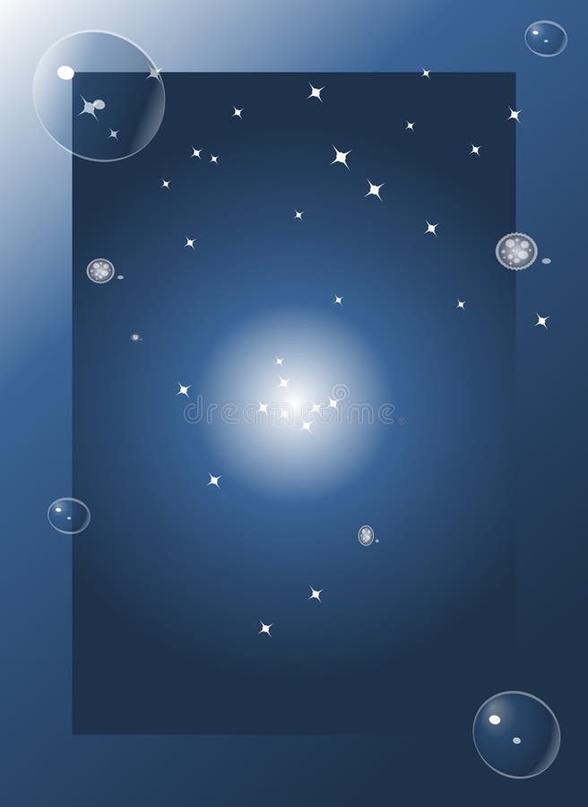 Magic Sky Background with Bubbles Stock Vector - Illustration of ...