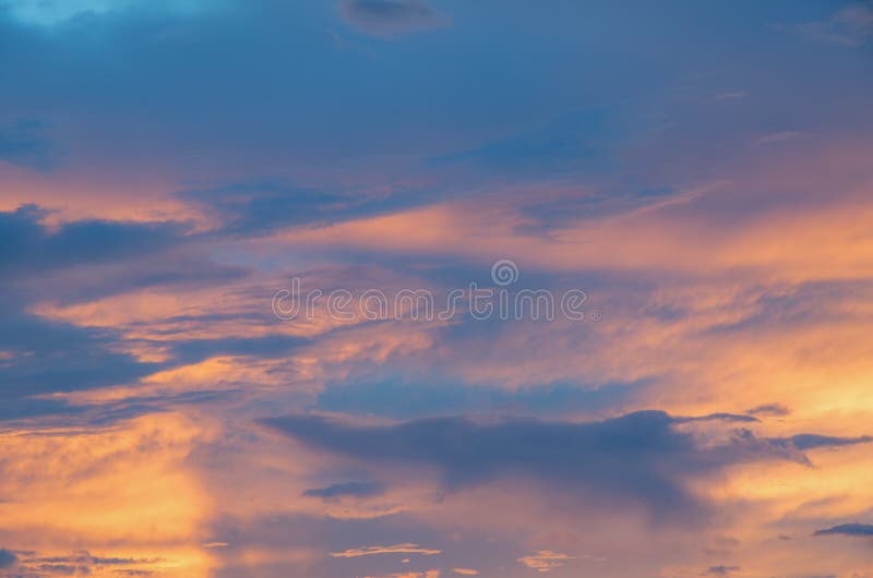 The Magic of the Sky and Clouds at Sunset Background Part 11 Stock ...