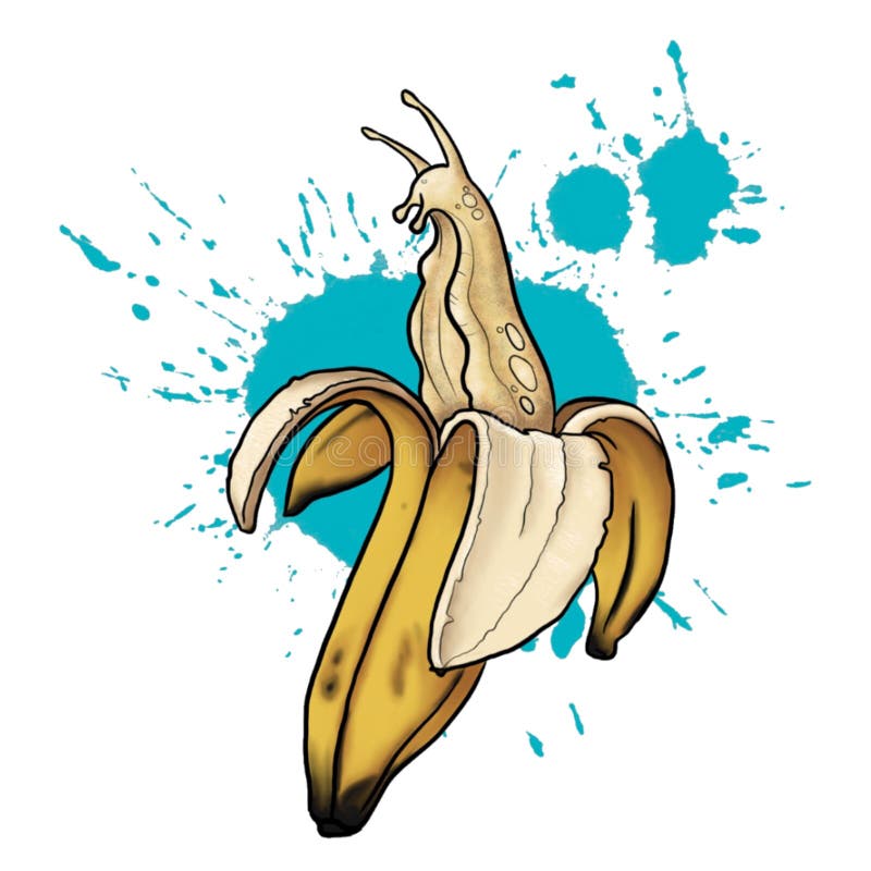 Magic Snails in Unusual Houses Shells Colored Slimy Stock Illustration ...