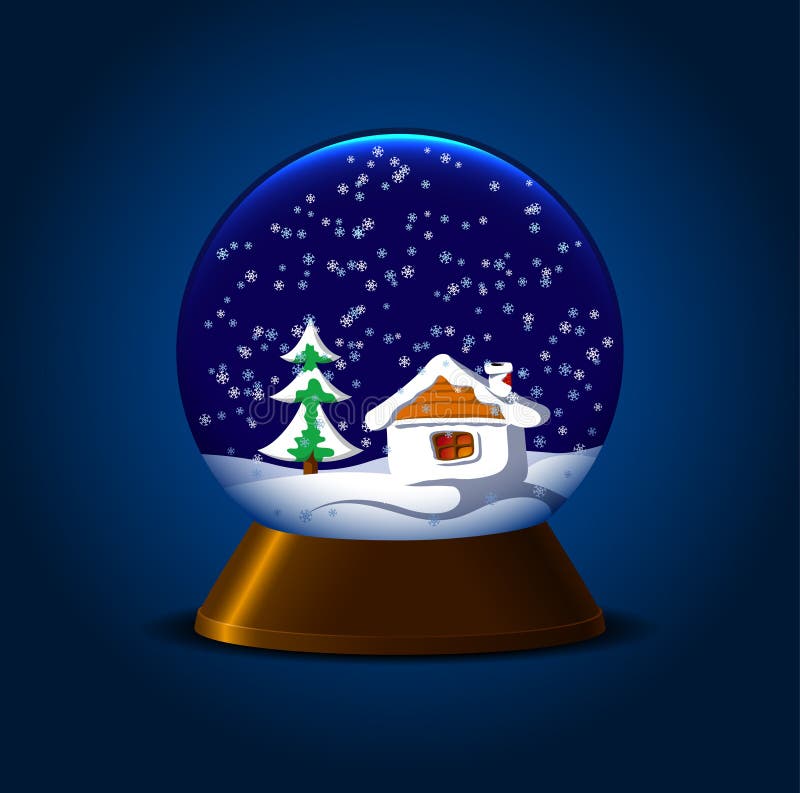 Magic snowball stock vector. Illustration of holiday - 97471697