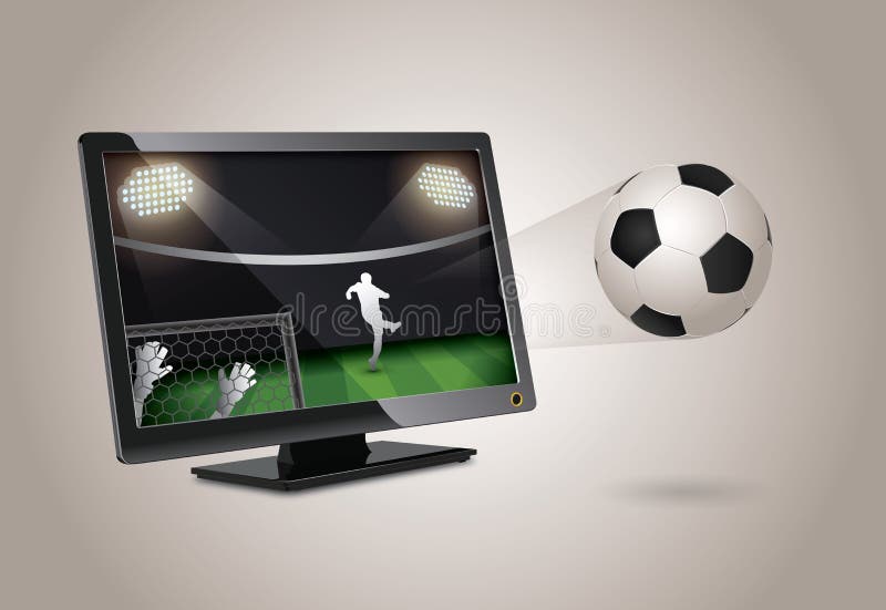 Magic soccer tv stock illustration. Illustration of backgrounds - 62674070