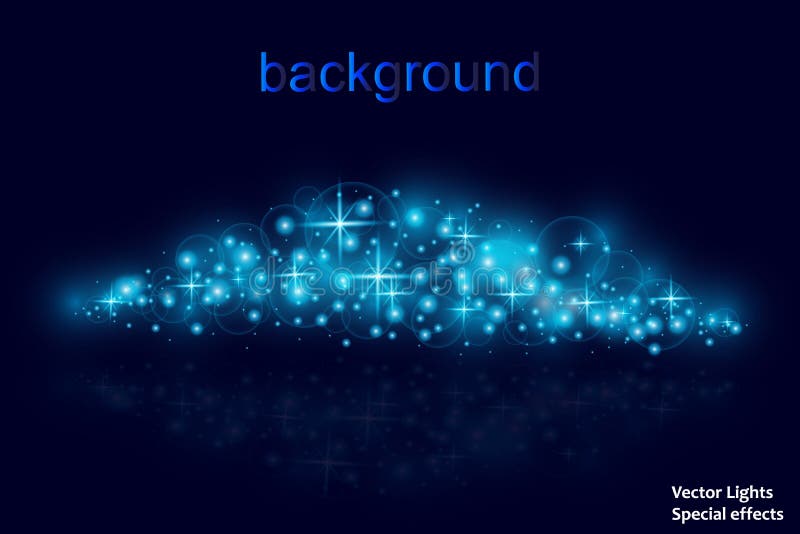 Magic Space. Abstract Universe Background. Blue Background and Shining ...