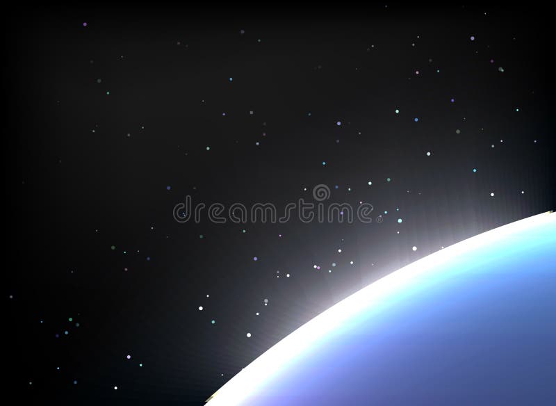 Magic Space Planets, Stars Vector Stock Vector - Illustration of blue ...