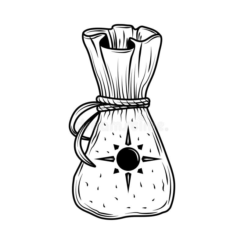 Magic spell bag stock vector. Illustration of cartoon - 218743896