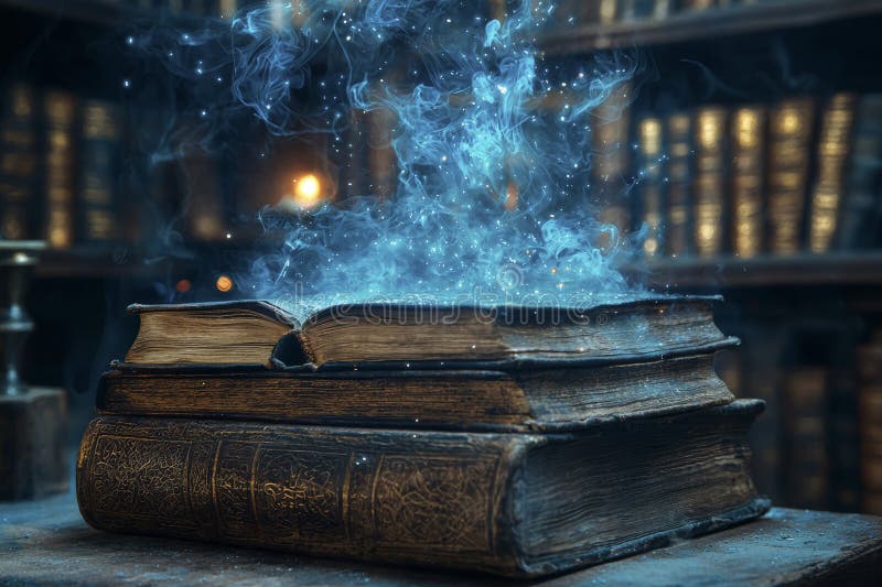 Magic Spell Book for Witch, Witchcraft. AI Generative Illustration ...