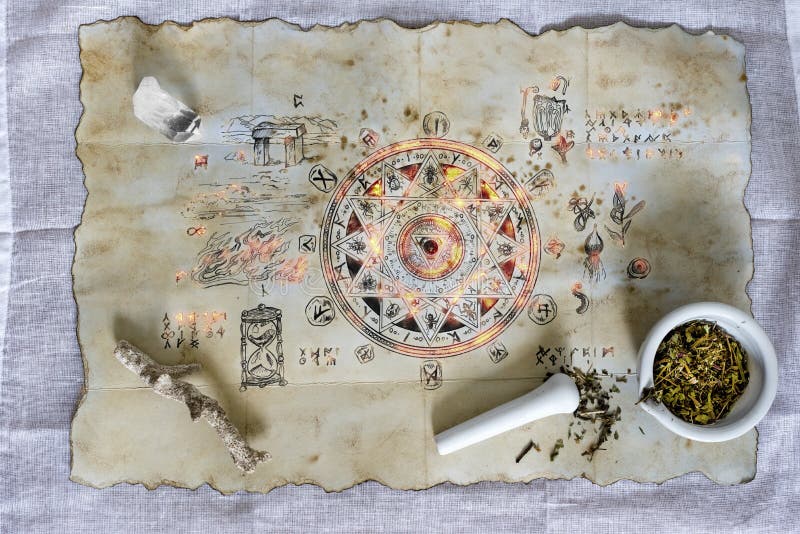 Magic spell stock image. Image of spell, witchcraft, glowing - 66830027