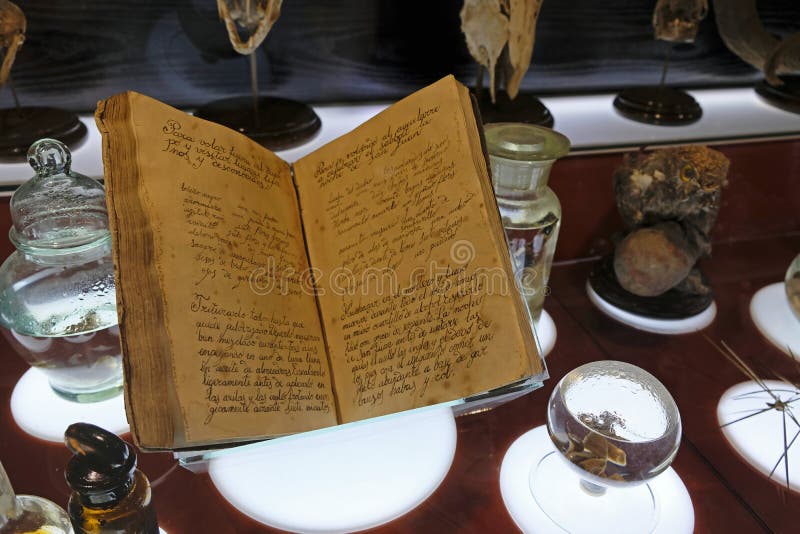 Magic spells book stock image. Image of vintage, enchantment - 257031635