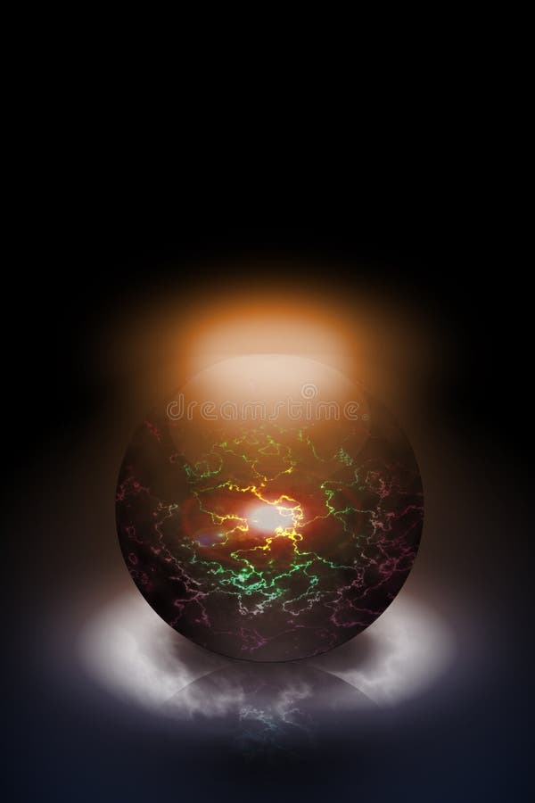 Magic sphere stock illustration. Illustration of esoteric - 7686429