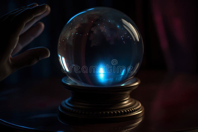 Magic Sphere, Fortune Teller,mind Power Concept. Generative Ai. Stock ...