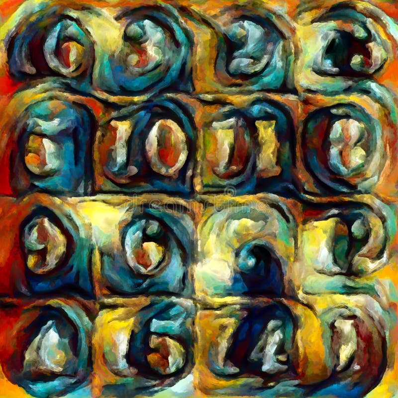 Square numbers stock vector. Illustration of graphic - 22454956