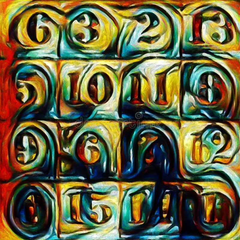 Square numbers stock vector. Illustration of graphic - 22454956