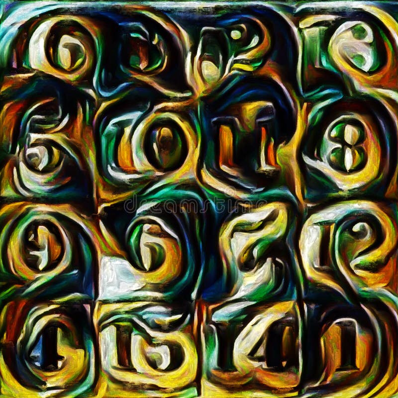 Square numbers stock vector. Illustration of graphic - 22454956