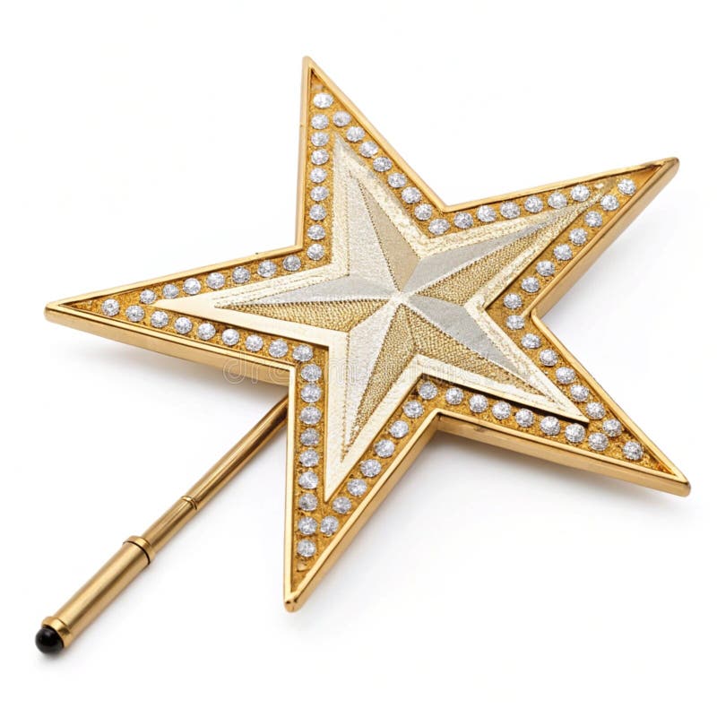 Magic Star Show Element on White Background Stock Illustration ...