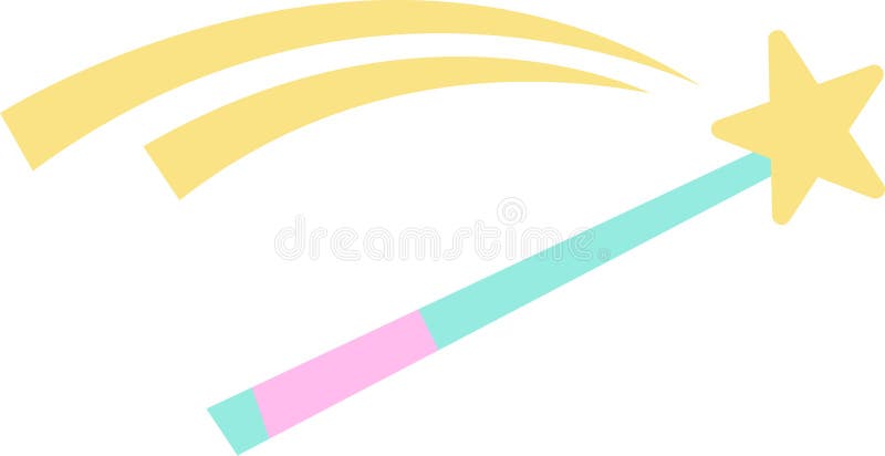 Magic Star Stick stock illustration. Illustration of magician - 365073150