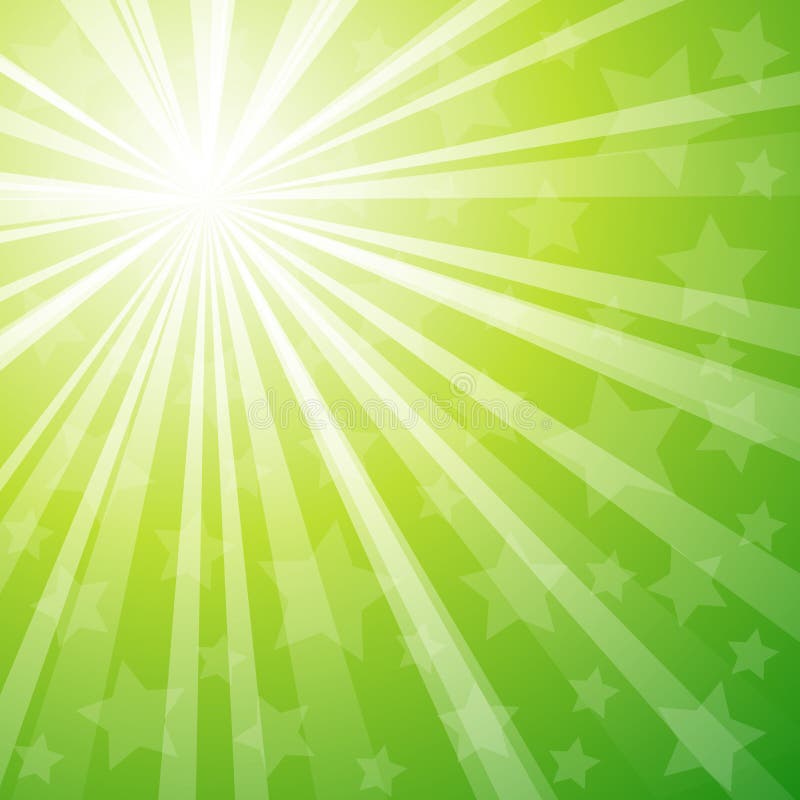 Magic Stars Descending on Yellow Fading Background, Vector Illustration ...