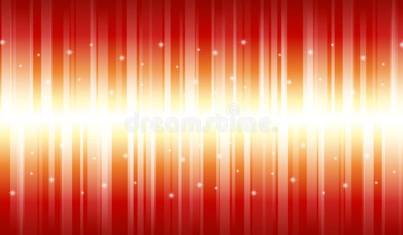 Magic Stars Descending on Yellow Fading Background, Vector Illustration ...