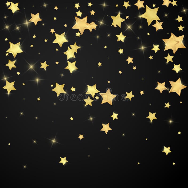 Magic Stars Vector Overlay. Gold Stock Vector - Illustration of overlay ...