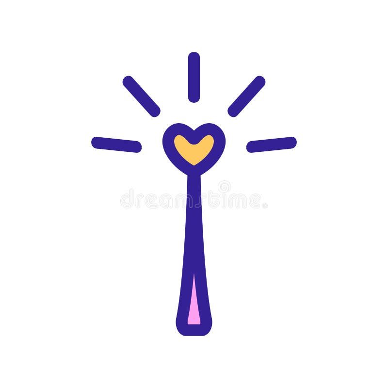 Magic Stick Icon Vector. Isolated Contour Symbol Illustration Stock ...