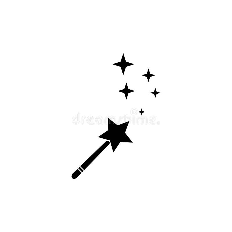 Magic stick logo stock vector. Illustration of mystery - 191208862