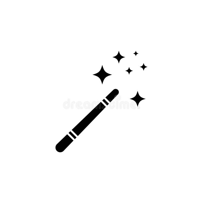 Magic stick logo stock vector. Illustration of attraction - 191208872