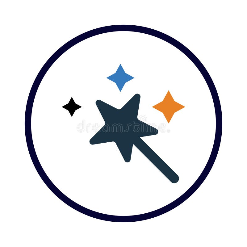 Magic Stick, Magician Stick, Star Stick Icon Stock Vector ...