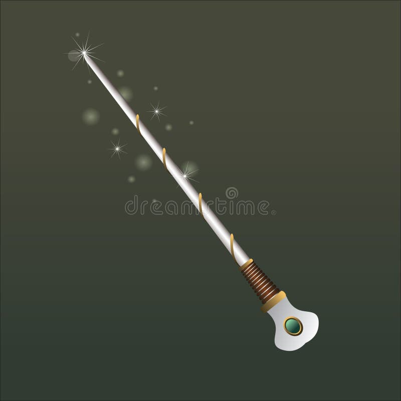Magic Stick. Vector Illustration Decorative Design Stock Vector ...