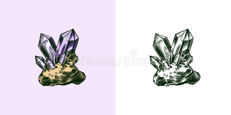 Magic Stone or Crystal or Solid Material. Predatory Forest Wild Bird ...