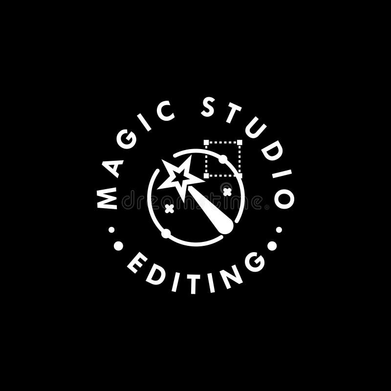 Magic Studio Editing Logo Design Template Stock Vector - Illustration ...