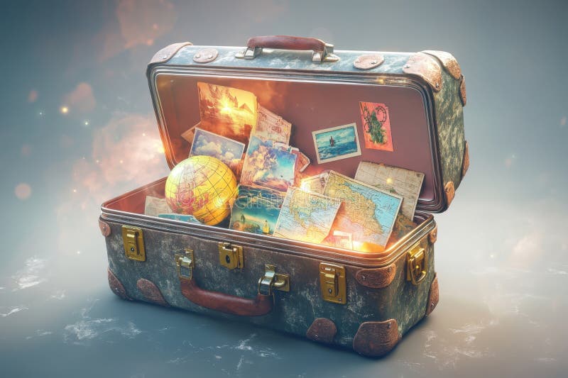 Travel and Vacation Icon Set. Icons with Summer Theme Stock Image ...