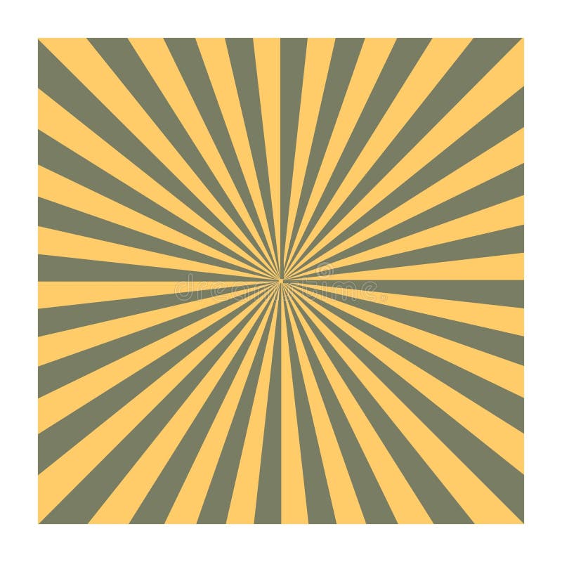 Magic Sun Beam Ray Pattern Background. Retro 70s Style. Stock ...