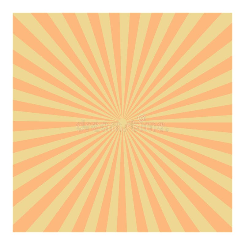 Magic Sun Beam Ray Pattern Background. Retro 70s Style. Stock ...
