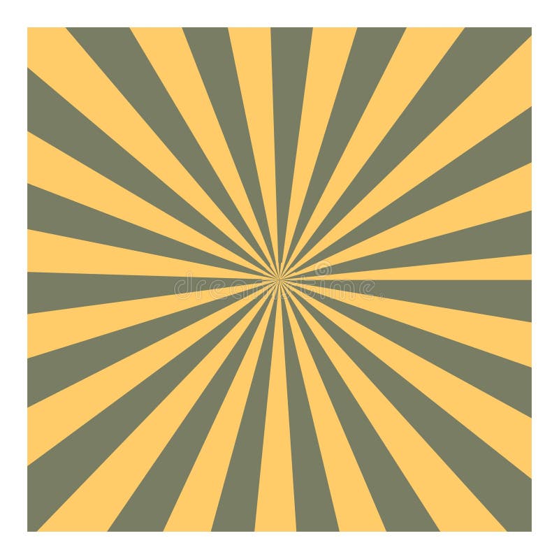 Magic Sun Beam Ray Pattern Background. Retro 70s Style. Stock ...