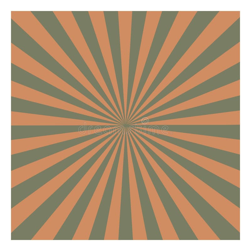 Magic Sun Beam Ray Pattern Background. Retro 70s Style. Stock ...