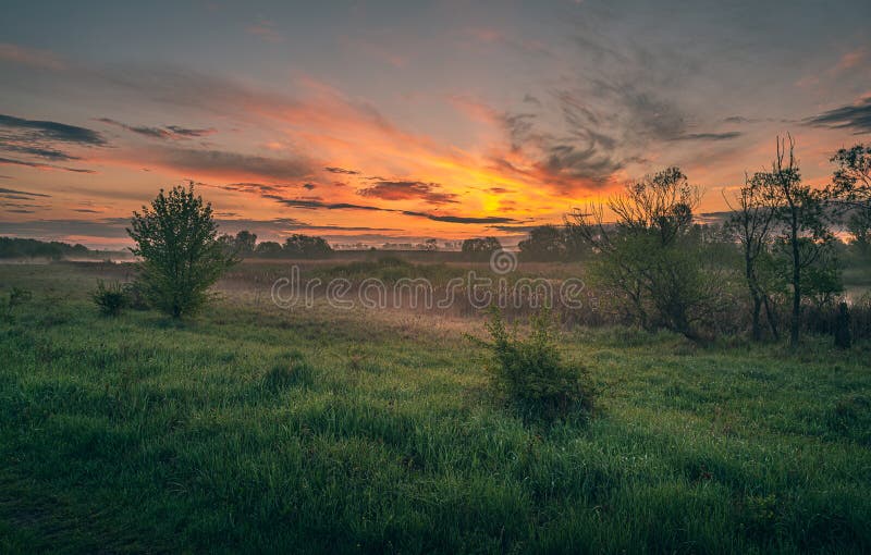 Magic sunrise stock image. Image of nature, morning - 234953049