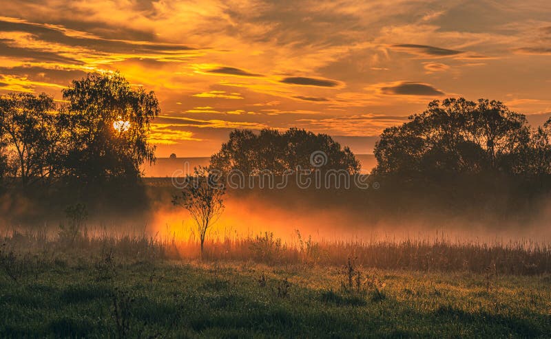 Magic sunrise stock image. Image of nature, morning - 234953217