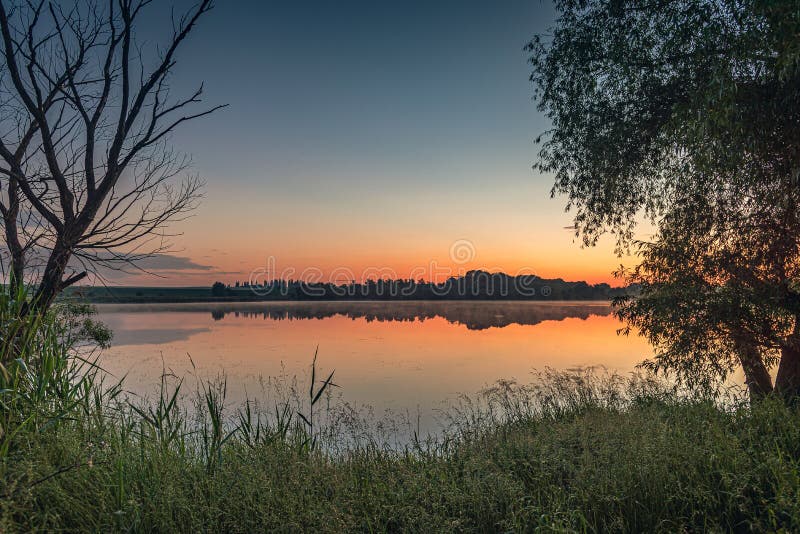 Magic sunrise stock photo. Image of dawn, sunrise, field - 234954706