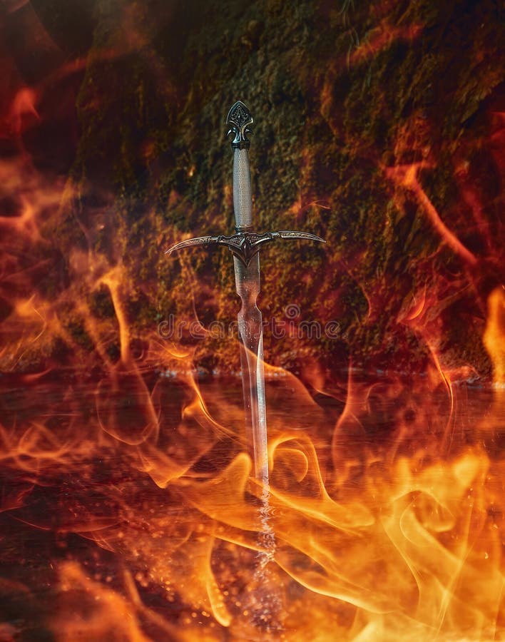 Fire Sword Wallpaper