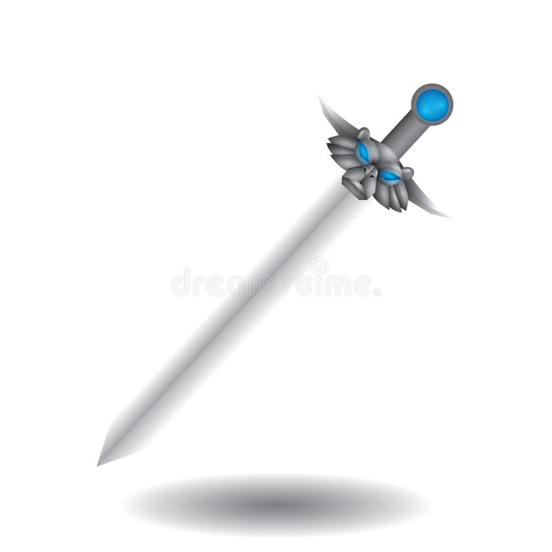Magic Sword. Vector Illustration Decorative Design Stock Vector ...
