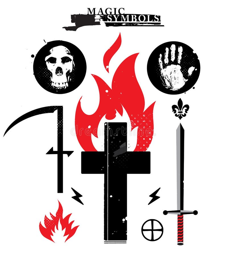 Magic symbols stock vector. Illustration of abstract - 46006871