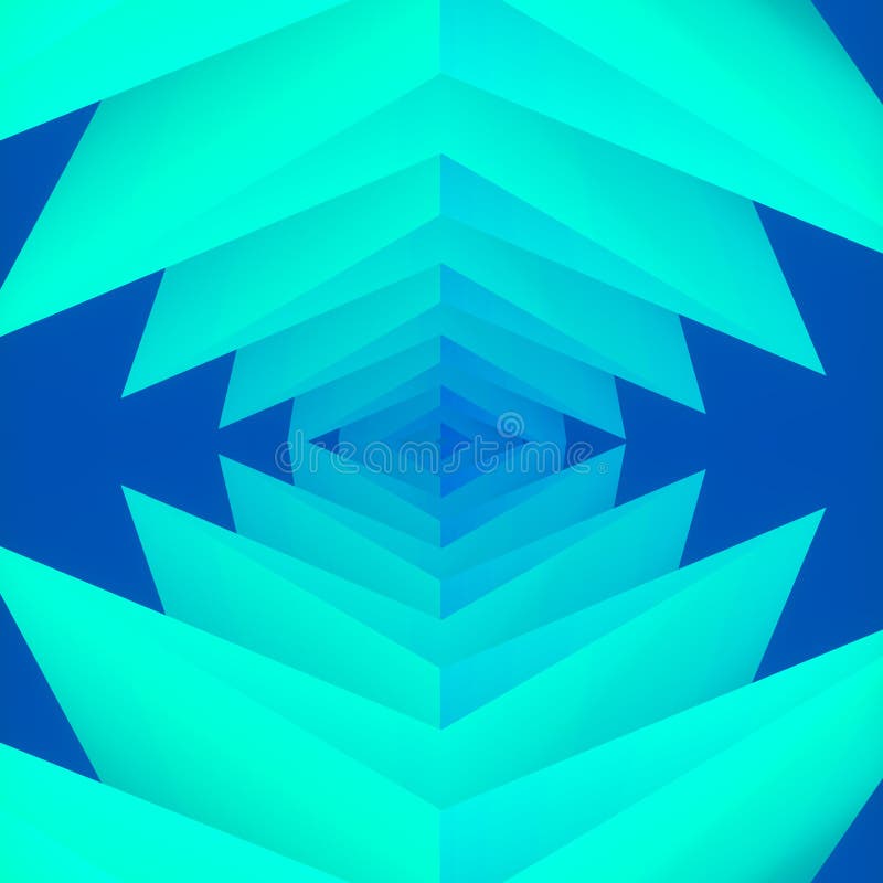 Magic Symmetrical Geometric Background, with Trendy Neon Gradient ...
