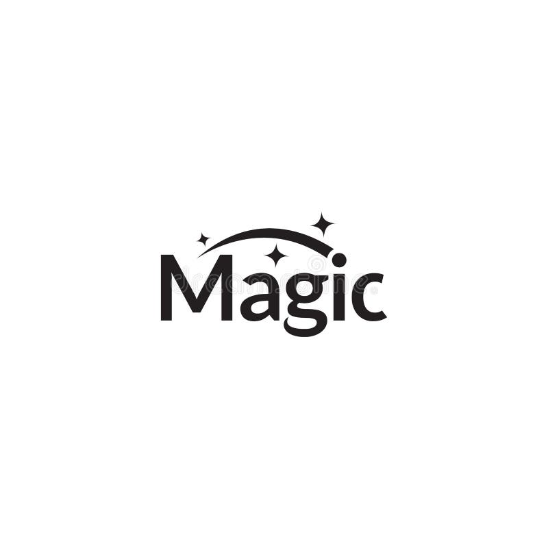 Magic Text with Sparkle Design Vector Stock Vector - Illustration of ...