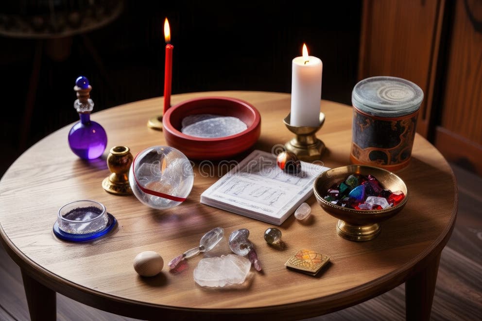 Magic Things on the Table, Mystical Attributes. Secret of the Future ...